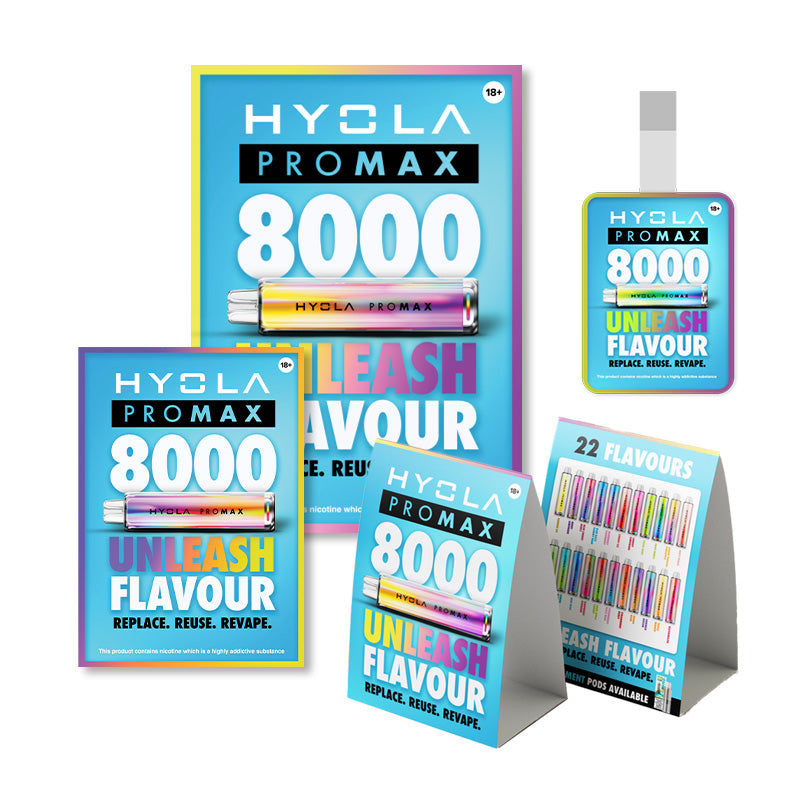 Hyola Pro Max 8000 POS Pack – Vape Supplier Ltd