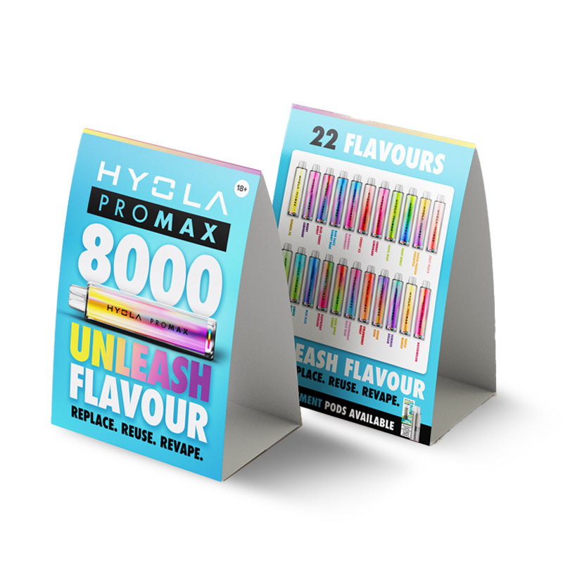 Hyola Pro Max 8000 Tent Card – Vape Supplier Ltd