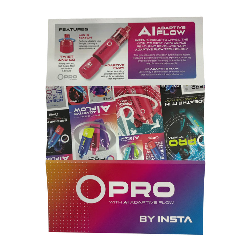 INSTA O Pro Leave Behind Brochure – Vape Supplier Ltd