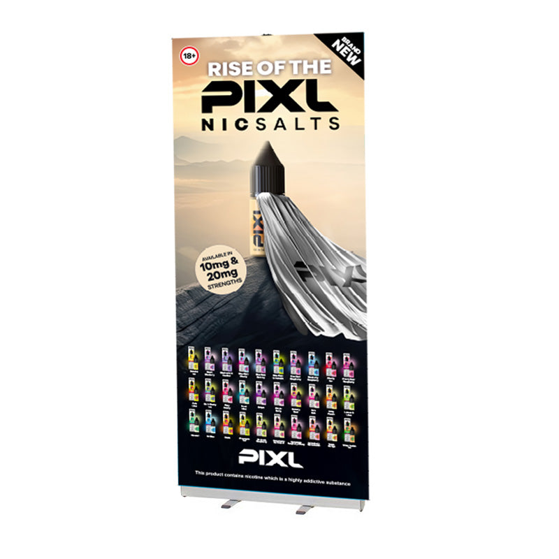 ⁠PIXL Nic Salt Roller Banner – Vape Supplier Ltd