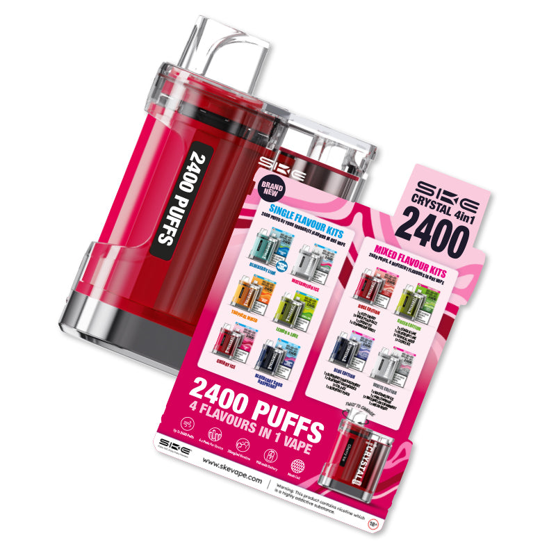 SKE Crystal 4-in-1 2400 A2 Flavour Card – Vape Supplier Ltd